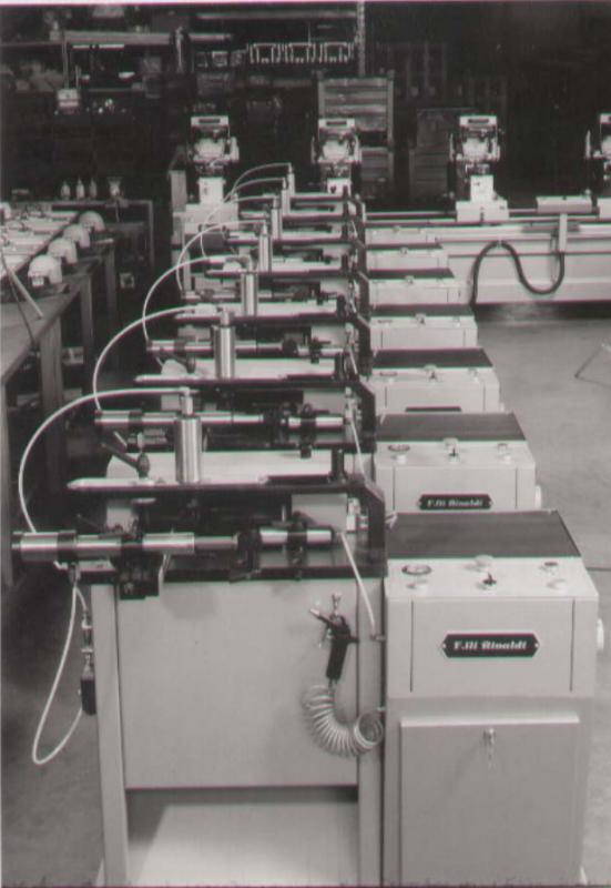 Machines for working aluminium steel and pvc profile sections